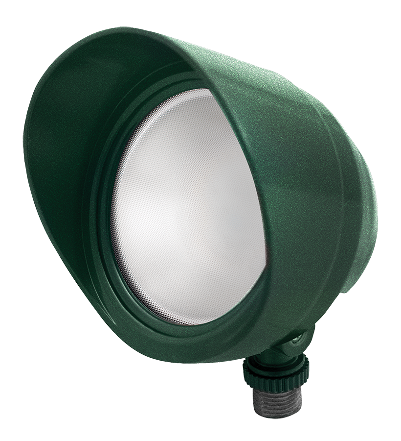 RAB BULLET12NVG Bullet Flood 12W LED 120V-Hood/Lens Verde Green ...