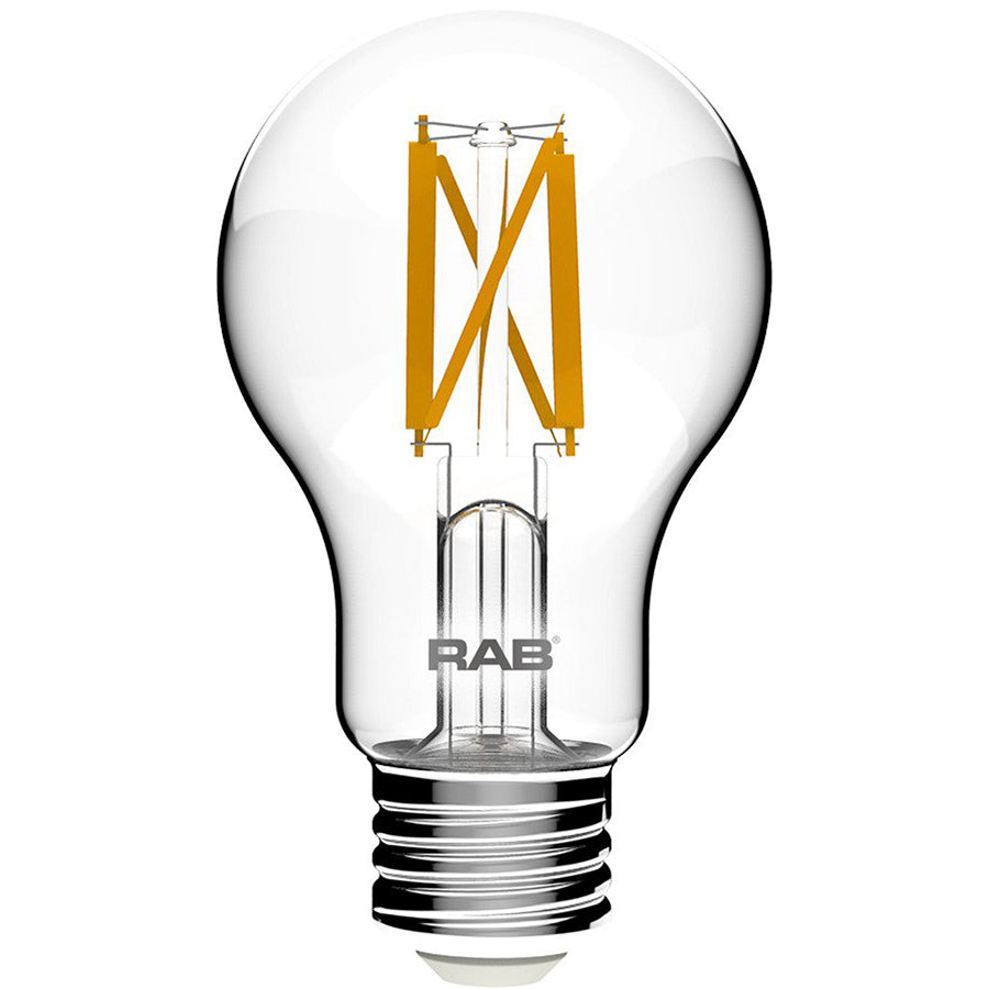 RAB A19-5-E26-950-F-C Filament A19 5W 450Lm E26 5000K Dimmable Clear ...