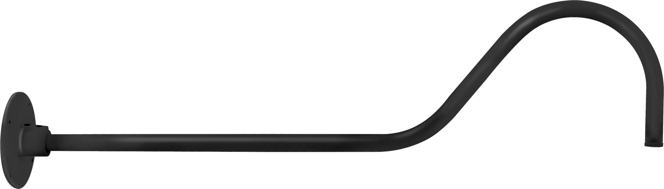 RAB GOOSE2B Gooseneck Style2 35 Inch From Wall Black — Lighting Supply