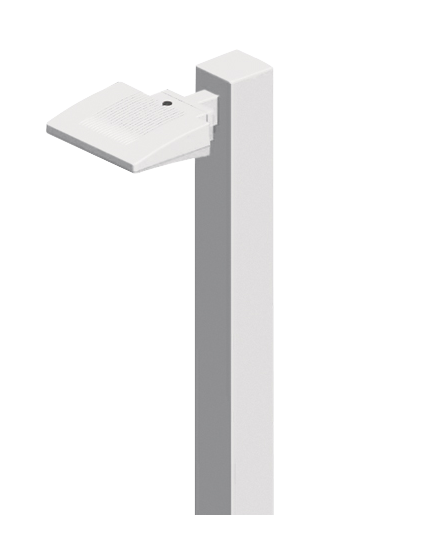 RAB ALED26NW/D10 LED Area Light 26W Neutral-Square Pole Adaptor White ...