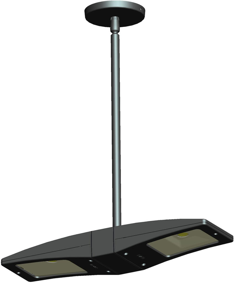 RAB PLED2X10W LED Pendant 2X10W Cool LED White — Lighting Supply