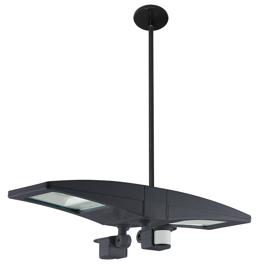 RAB PLED2X13YMS2 LED Pendant 2X13W Warm Plus 2 Mini Sensors Bronze ...