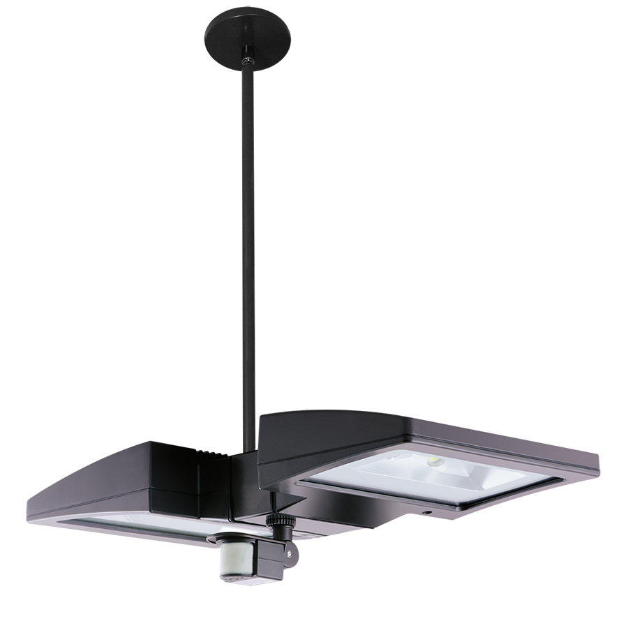 RAB PLED2X26MS LED Pendant 2X26W Cool Plus Mini Sensors Bronze ...