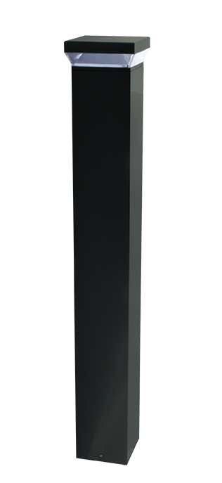RAB BLED12-180/D10 Bollard Square 42 Inch 12W Cool 180 Degree Bronze ...