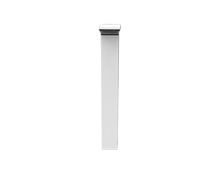 RAB BLED12NW-180/D10 Bollard Square 42 Inch 12W 180 Degree White ...