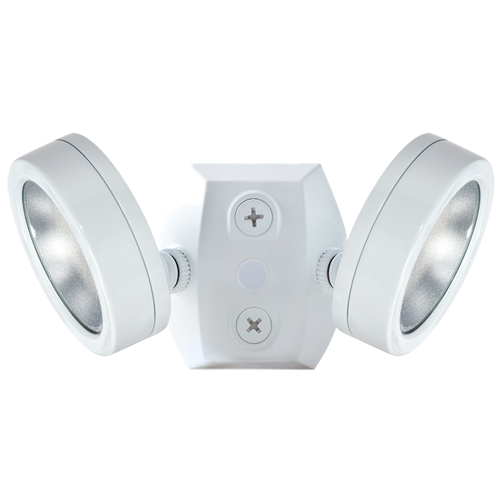 RAB LES2X13YW Leslie Bullet Flood 2X13W LED 120V 3000K 80 CRI White ...