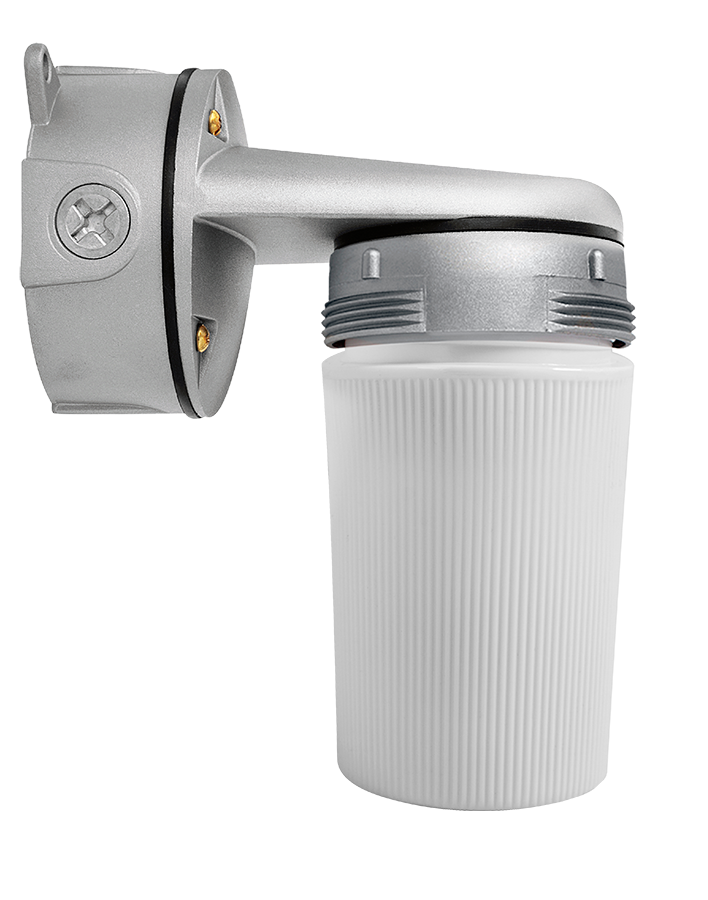 RAB VXBR100PW-B Vaporproof 100 Wall Bracket 4 Inch Box 1/2 Inch Black ...