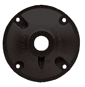 RAB XC1B Weatherproof Cover Heavy-Duty 4 Inch 1/2 Inch Tap Black ...