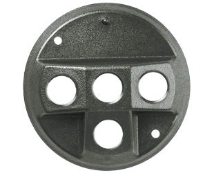 RAB C4TW Weatherproof Cover Round Plastic 4 Hole White — Lighting Supply