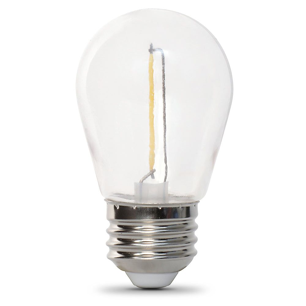 Feit Electric S14/850/FILED/4 S14 E26 Base LED Exposed Filament Bulb ...