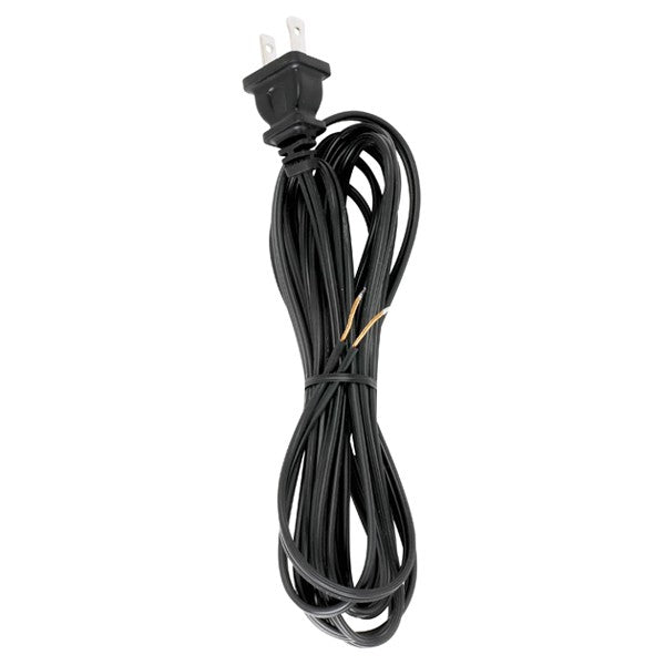 SATCO/NUVO 90-2461 10 Foot 18/2 SPT-1 105C Cord Set Black 48 Inch Hank ...
