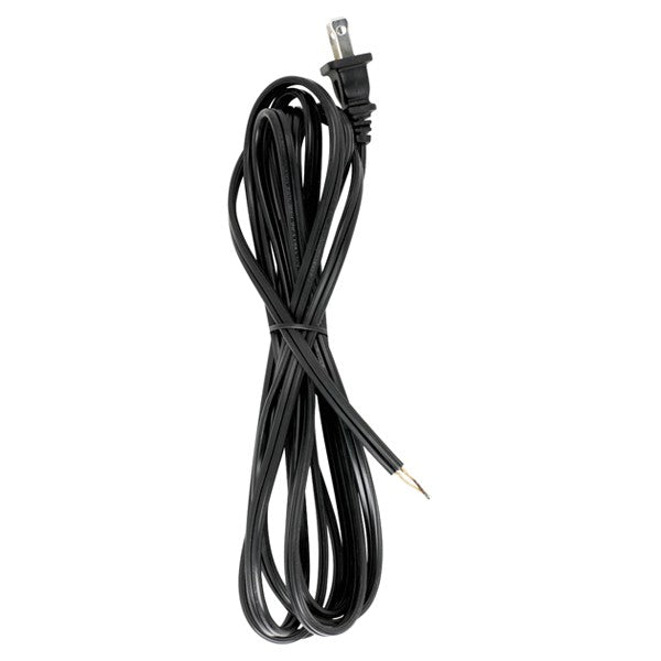 SATCO/NUVO 90-2185 10 Foot 18/2 SPT-2 105C Cord Set Black — Lighting Supply