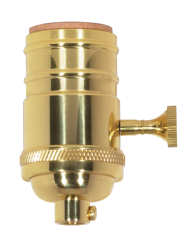 SATCO/NUVO 80-1046 3-Way 2 Circuit Turn Knob Socket/Removable Knob ...