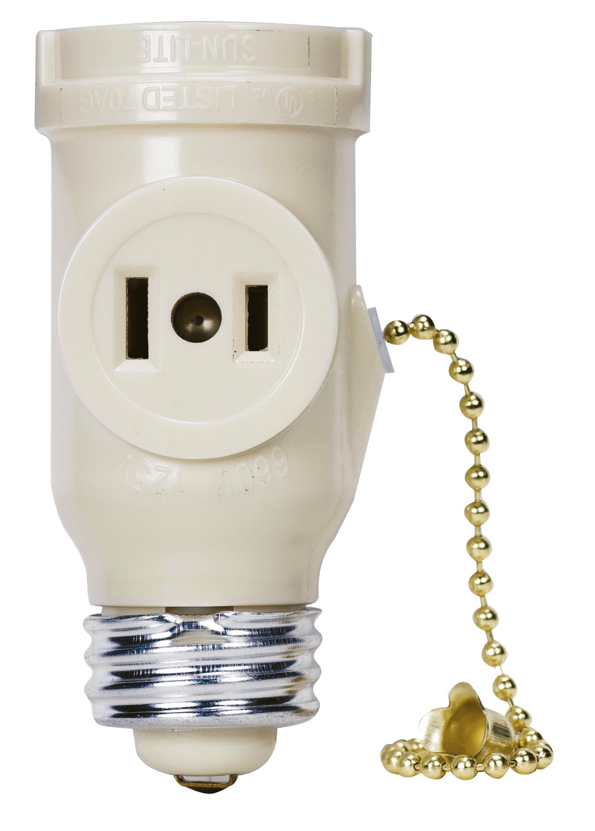 SATCO/NUVO 90-2451 Medium Base Pull Chain Current Tap Ivory — Lighting ...
