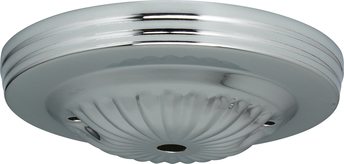 SATCO/NUVO 90-1681 Ribbed Canopy Only Chrome 5 Inch — Lighting Supply