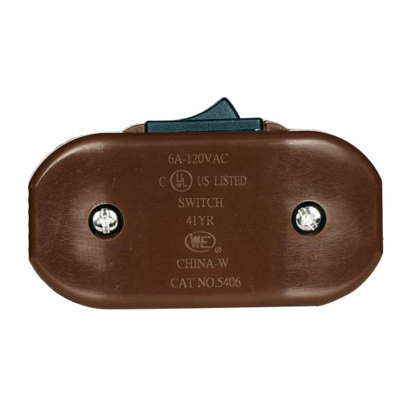 SATCO/NUVO 80-2497 Heavy Duty Feed Thru Switch Brown 6A 120V — Lighting ...