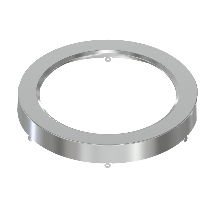 RAB SM-TRIM-9R-BNS Trim For 9 Inch Small Round Brushed Nickel Smooth ...