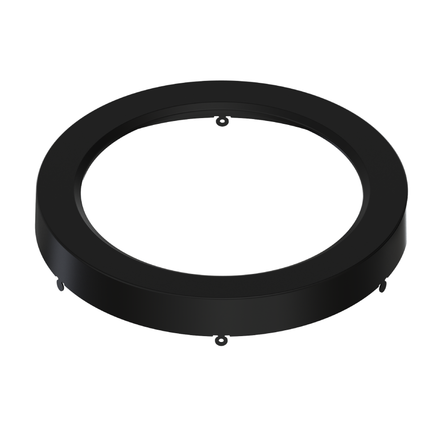 RAB SM-TRIM-9R-BS Color Trim For 9 Inch Small Round Black Smooth ...