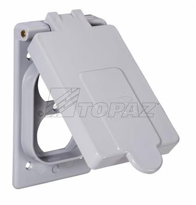 Southwire 1323 TOPAZ Weatherproof Box Cover-Duplex Receptacle ...