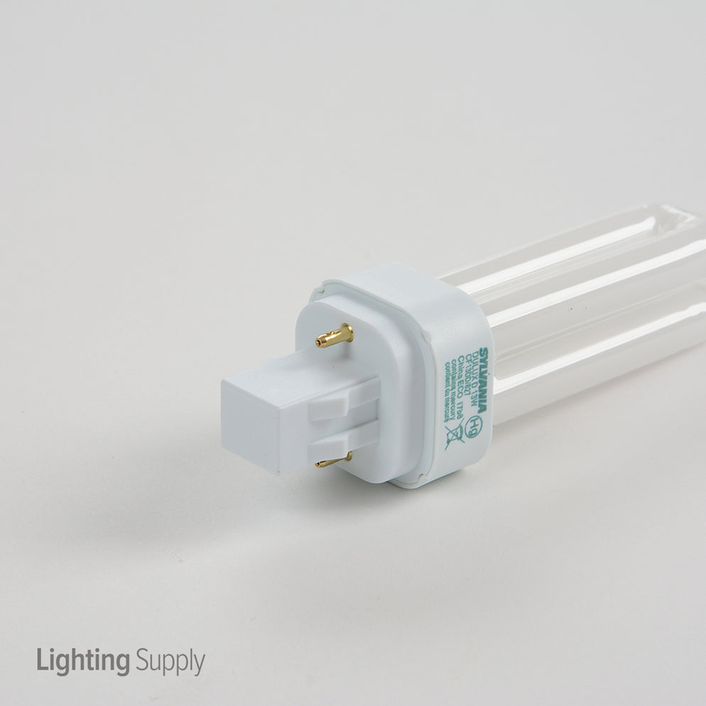 Sylvania 21117 CF13DD/827/ECO 13W T4 Compact Fluorescent GX23-2 Base ...