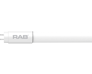 RAB T8-9-24GC-835-HYB LED T8 2 Foot Glass Coated Hybrid 9W G13 Base ...
