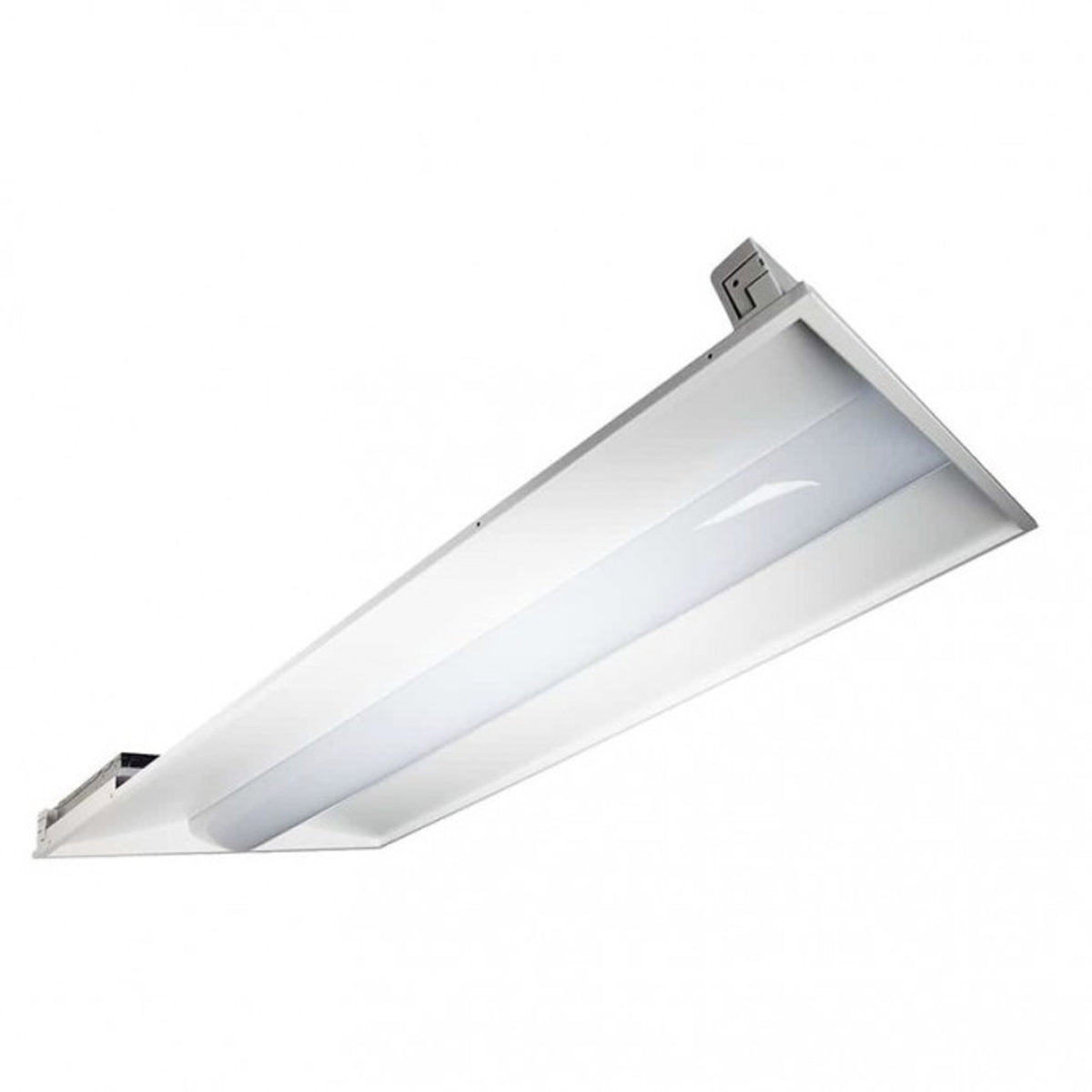 TCP TRV4UZDSW2CCT 2X4 LED Volumetric Troffer Selectable 120-277V White ...