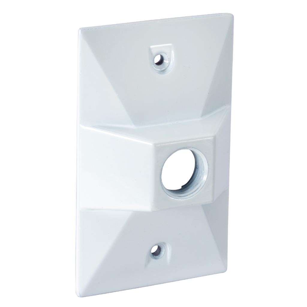 Southwire WCR1150W TOPAZ 1-Hole Rectangular Weatherproof Cover ...