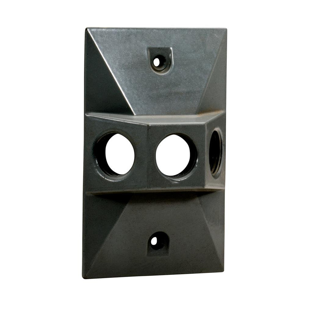 Southwire WCR1350B TOPAZ 3-Hole Rectangular Weatherproof Cover ...