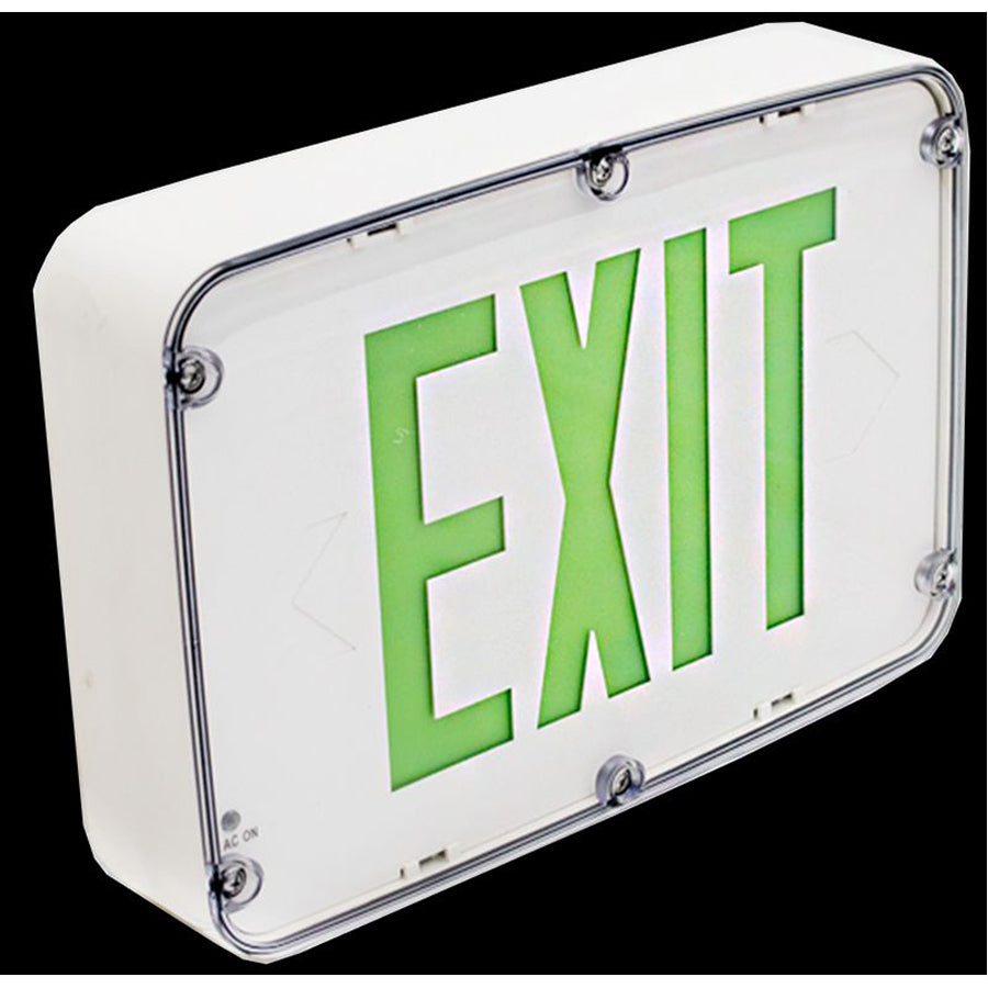Westgate Manufacturing XTN4X-2GWEM NEMA 4X LED Exit Sign 3.8W 120-277V ...