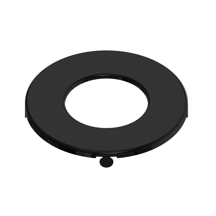 RAB WFRL-TRIM-3R-BS Wafer Accessory 3 Inch Trim Smooth Black — Lighting ...