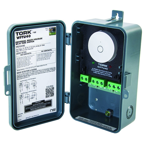 Tork WFTU40 Wi-Fi Smart Digital 7-Day Time Switch 40 Amps — Lighting Supply