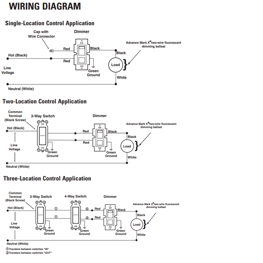 Lithonia ISD-1200-ADEZ-227-IV Compact Fluorescent Sliding Wall Dimmer ...